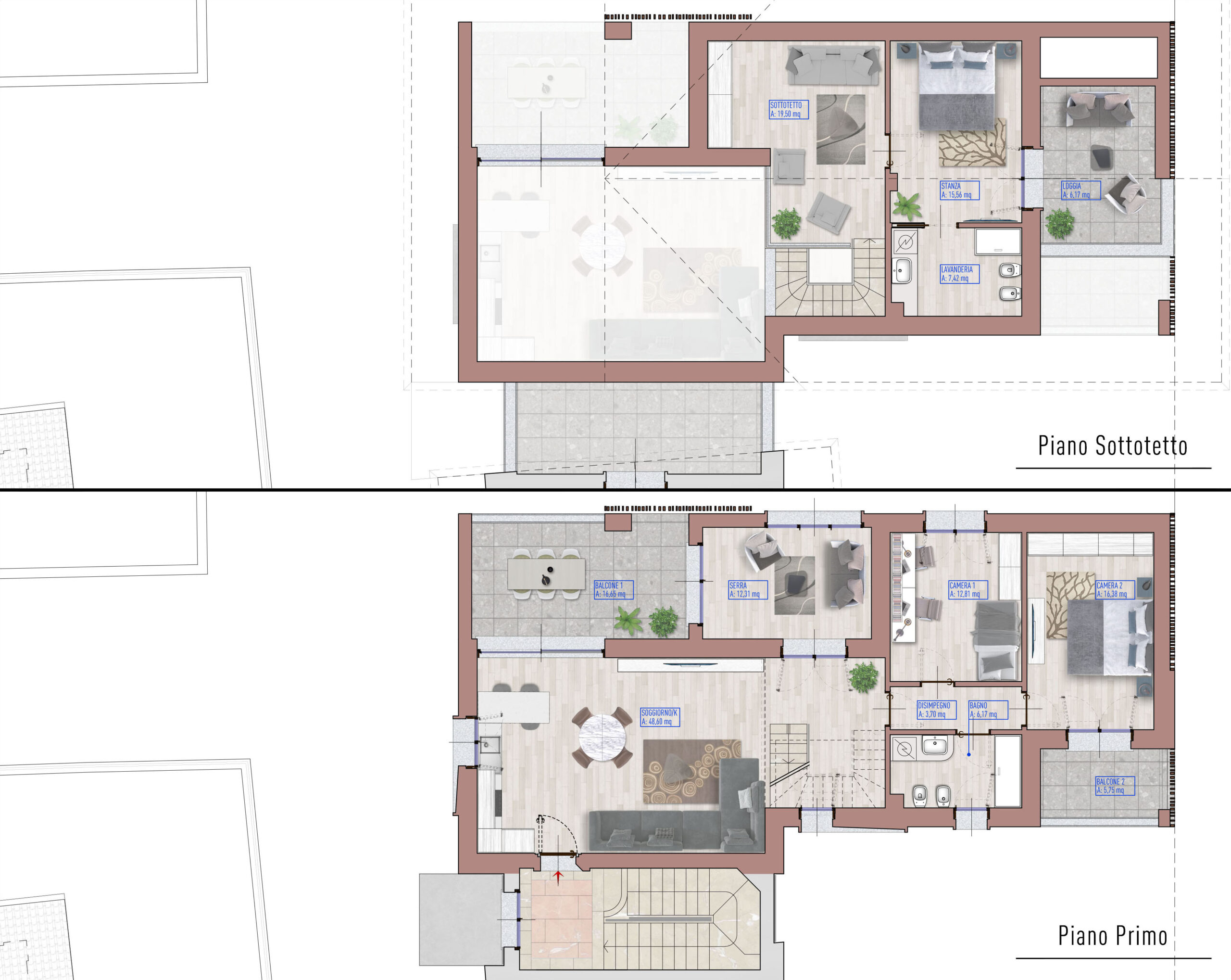 Appartamento A2 - Duplex con zona living a doppia altezza - Vimercate ...